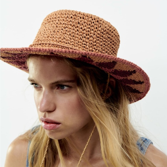 Zara | Accessories | Zara Jacquard Hat | Poshmark